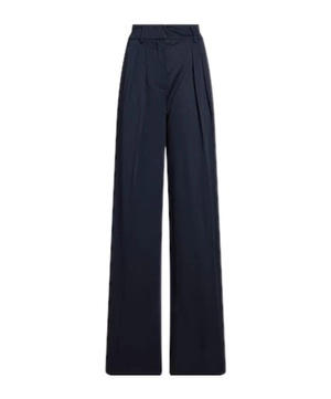 Max Mara Lightweight Wool Wideleg Trousers - Blue