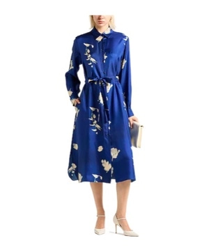 Max Mara Printed Longsleeve Shirt Dress