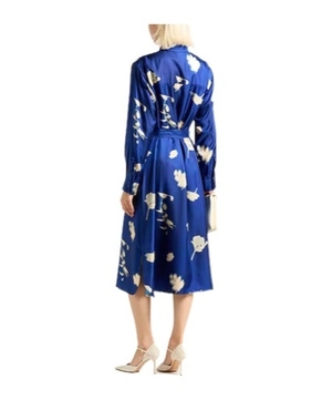 Max Mara Printed Longsleeve Shirt Dress