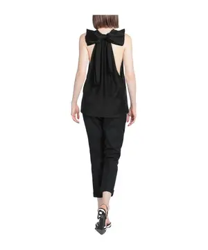 Saint Laurent Plain Colour Silk Tops