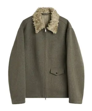 Our Legacy Faux Fur Collar Jacket