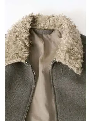 Our Legacy Faux Fur Collar Jacket