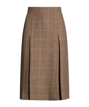 Saint Laurent Midi Skirts - Brown