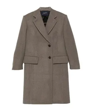 THE SEAFARER Double-breasted Belted Coat - Grey