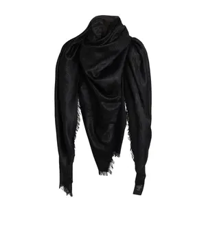 Saint Laurent Simple Handkerchief - Black