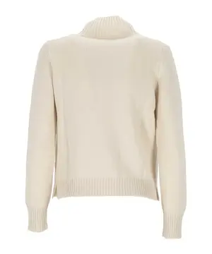 GRAN SASSO Ribbed-knit Mock-neck Sweater