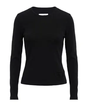 MAISON MARGIELA Ribbed Long-sleeved Knitted Sweater - Black