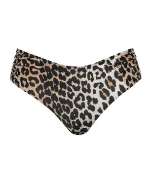 GANNI Leopardprint Bikini Bottoms - Beige