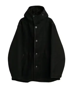Our Legacy Long-sleeve Hooded Casual Jacket - Black