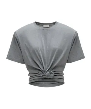 Magda Butrym Knotted T-shirt - Grey