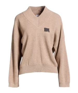 Brunello Cucinelli Lightweight Cashmere Knit Sweater - Nude