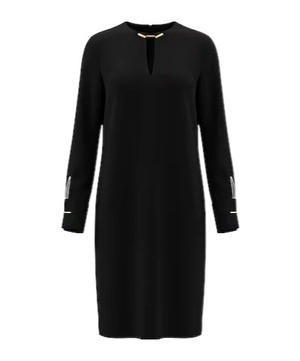 Max Mara Minimalist Solidcolor Dress - Black