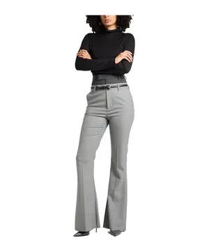 Sportmax Minimalist Solidcolor Flared Trousers
