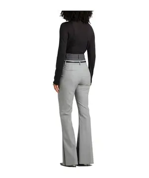 Sportmax Minimalist Solidcolor Flared Trousers