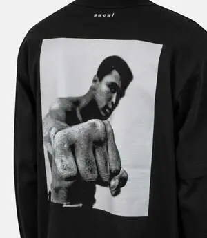 Sacai Long-sleeved Crew Neck T-shirt