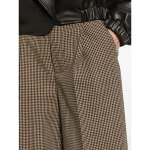 THE SEAFARER Sascia Checked Wide-leg Pants