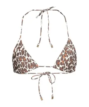 Tory Burch Leopard Print Triangle Bikini - Brown