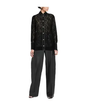 GANNI Twotone Longsleeve Shirt