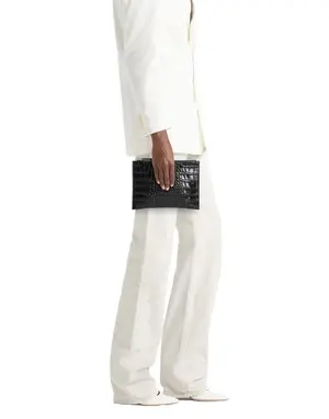 MAISON MARGIELA Crocembossed Clutch