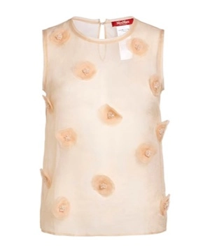 Max Mara Solid Color Sleeveless Top - No