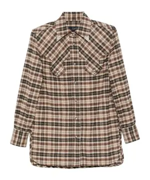 THE SEAFARER Check-pattern Western Shirt - Brown