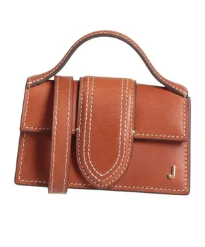 Jacquemus Mini Solidcolor Leather Handbag - Brown