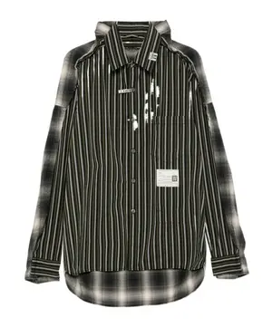 Mihara Yasuhiro Striped Shirt - Black