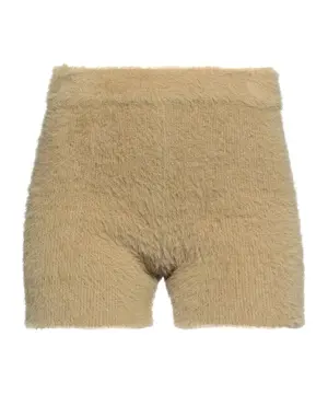 Jacquemus Solid-colored Knit Shorts - Khaki