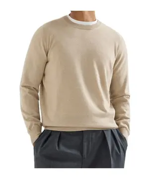 Brunello Cucinelli Cashmere And Alpaca Sweaters - Beige