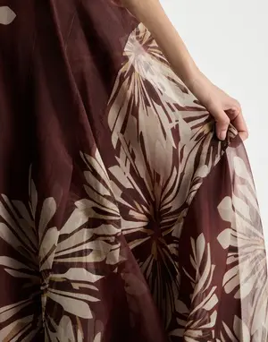 Brunello Cucinelli Bloom Printed Skirt