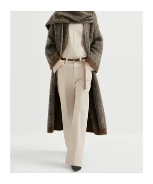 Brunello Cucinelli Dyed-denim Contemporary Loose Trousers