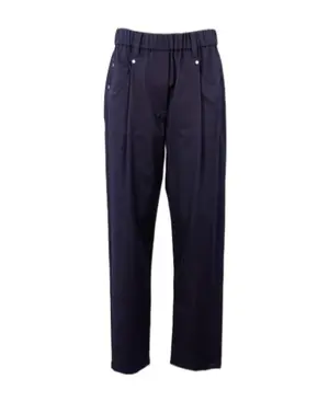 Brunello Cucinelli Elastic Waist Casual Pants - Black