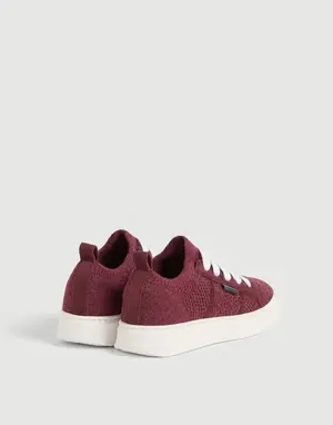 Brunello Cucinelli Virgin Wool, Cashmere And Silk Knit Sneakers With Monili