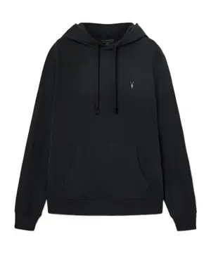 ALLSAINTS Brace Pullover Brushed Cotton Ramskull Hoodie