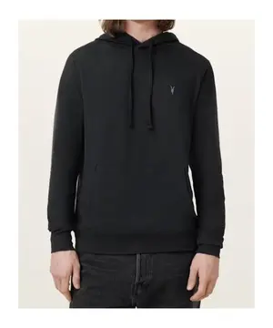 ALLSAINTS Brace Pullover Brushed Cotton Ramskull Hoodie