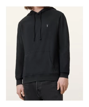 ALLSAINTS Brace Pullover Brushed Cotton Ramskull Hoodie