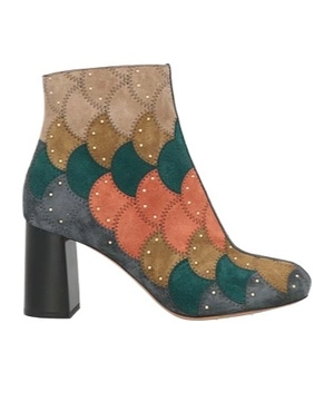 Chloé Colorful Ankle Boots - Multicolor