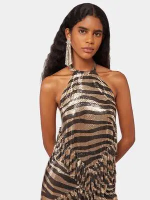 Rabanne Tiger Printed Sleeveless Top