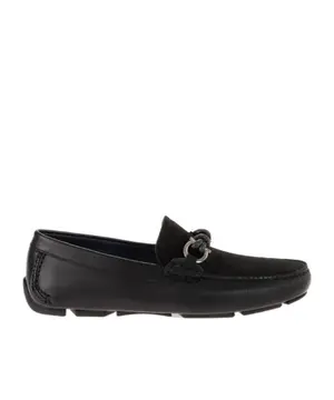 FERRAGAMO Gancini Buckle Driver - Black