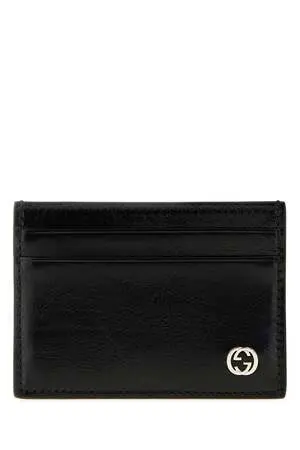 Gucci Leather Card Holder - Black