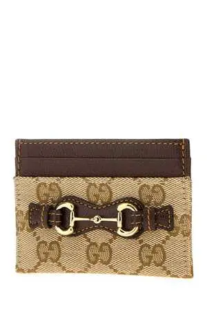 Gucci Gg Fabric Card Holder
