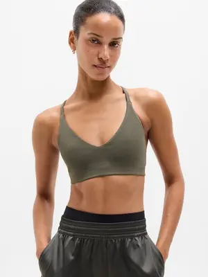 Athleta Intuition Cotton Sports Bra A-c - Jungle