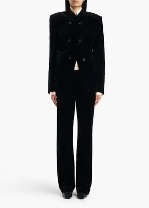 Khaite Hunter Pant In Velvet