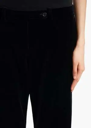 Khaite Hunter Pant In Velvet