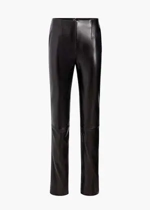 Khaite Ryden Pant In Leather - Black