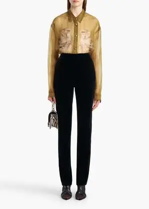 Khaite Ryden Pant In Velvet