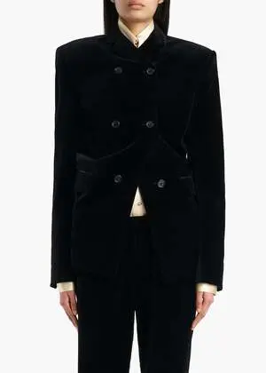 Khaite Rolo Jacket In Velvet