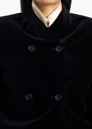 Khaite Rolo Jacket In Velvet