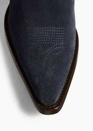 Khaite Clive Ankle Boot In Suede