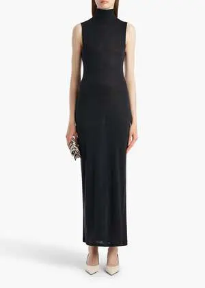 Khaite Demi Dress In Wool Silk
